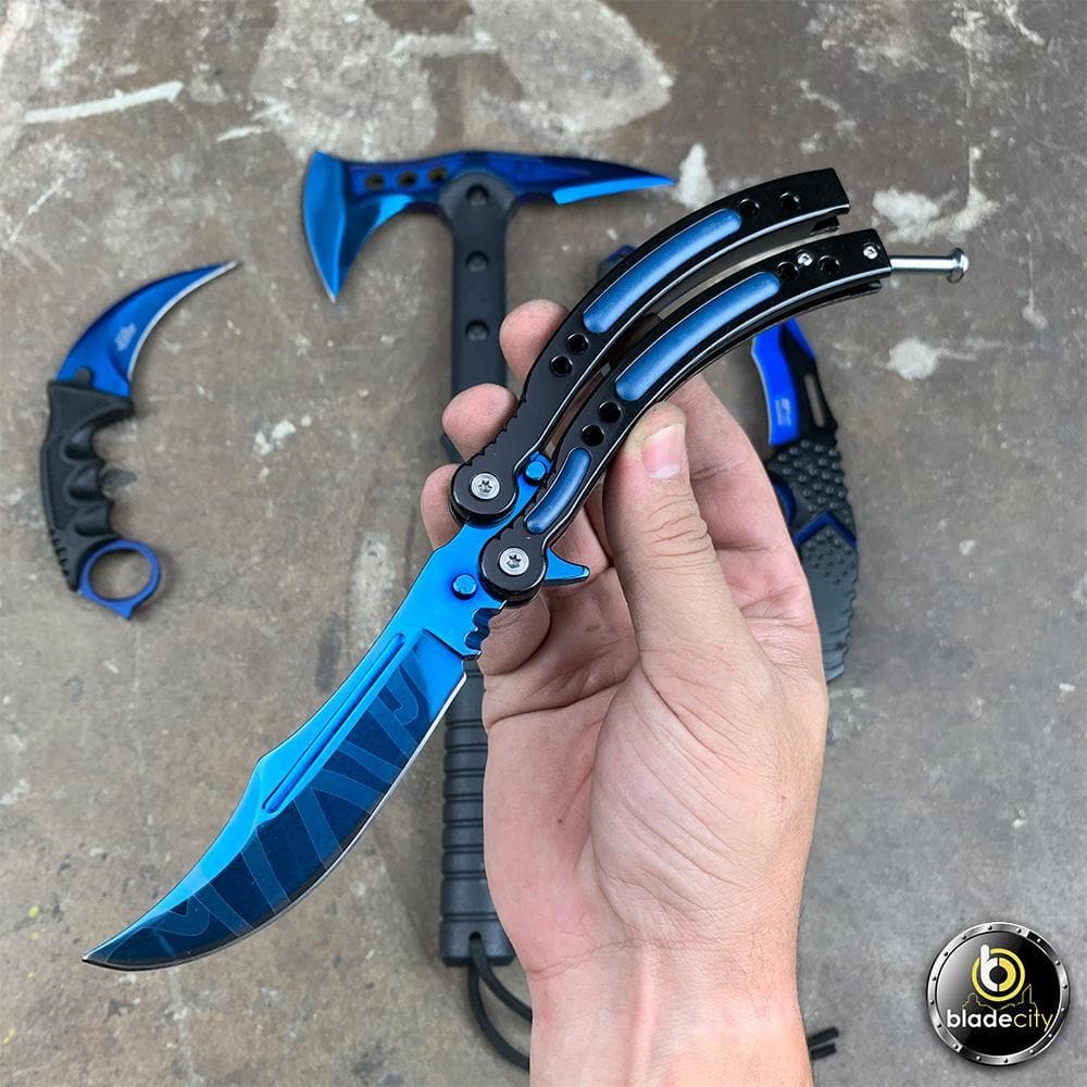 Blue Sub-Zero 5-Piece Knife Set | Blade City