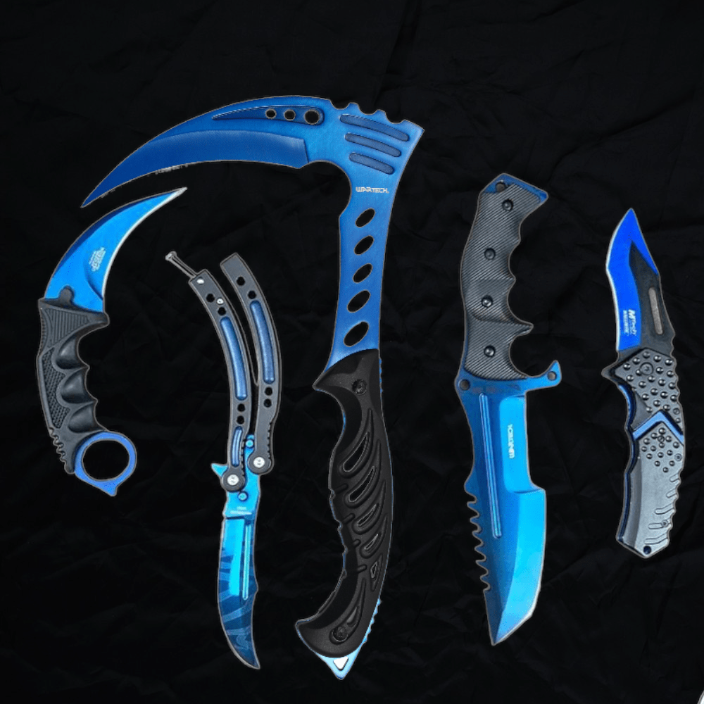 Blue Sub-Zero 5-Piece Knife Set | Blade City
