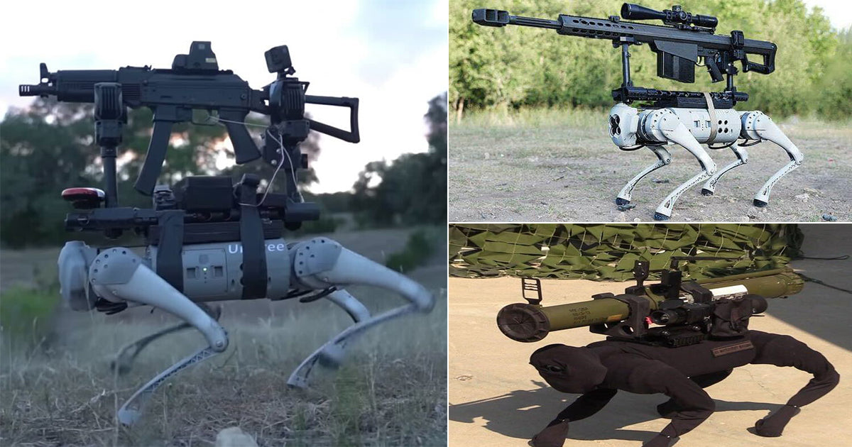 Robot Dog Carrying Sniper Rifle Sparks Controversy | Blade City