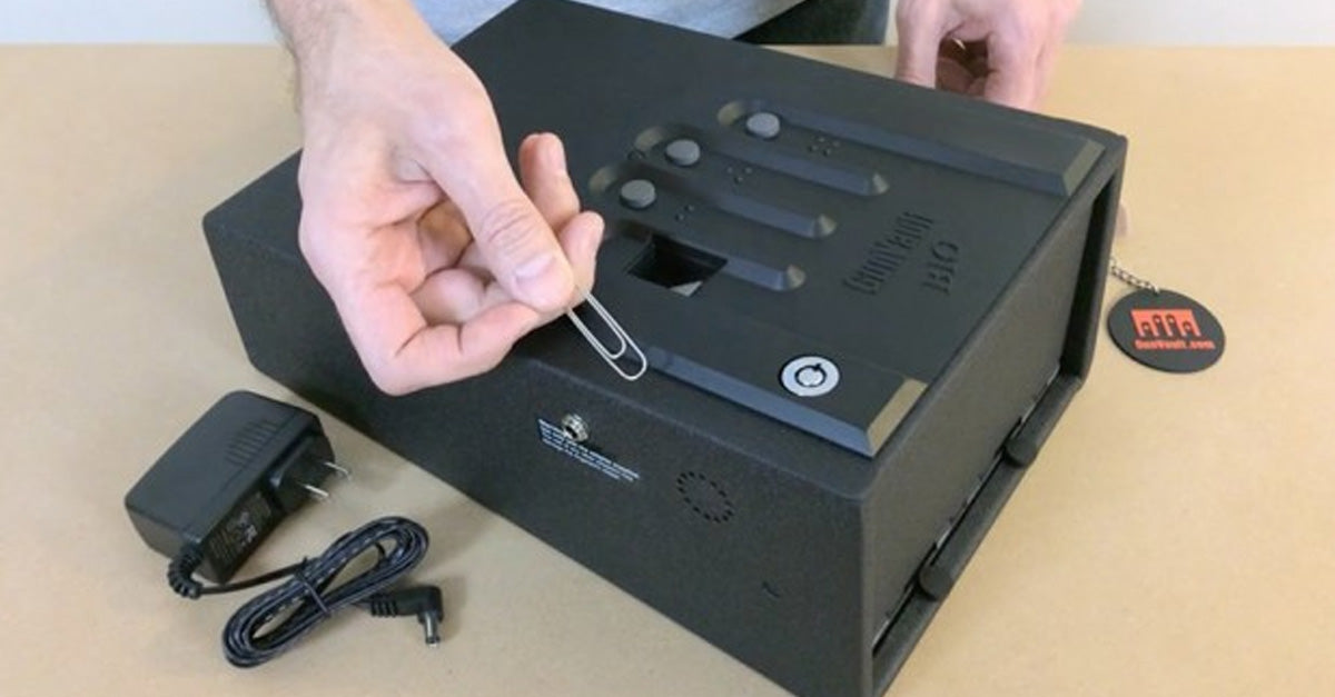 Biometric gun safe opened with a paper clip in less than 5 seconds ...