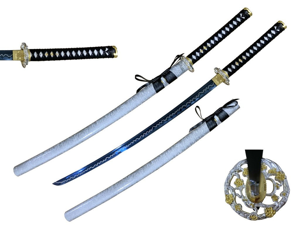 41″ 65Mn Spring Steel Blue Static Samurai Sword Katana | Blade City