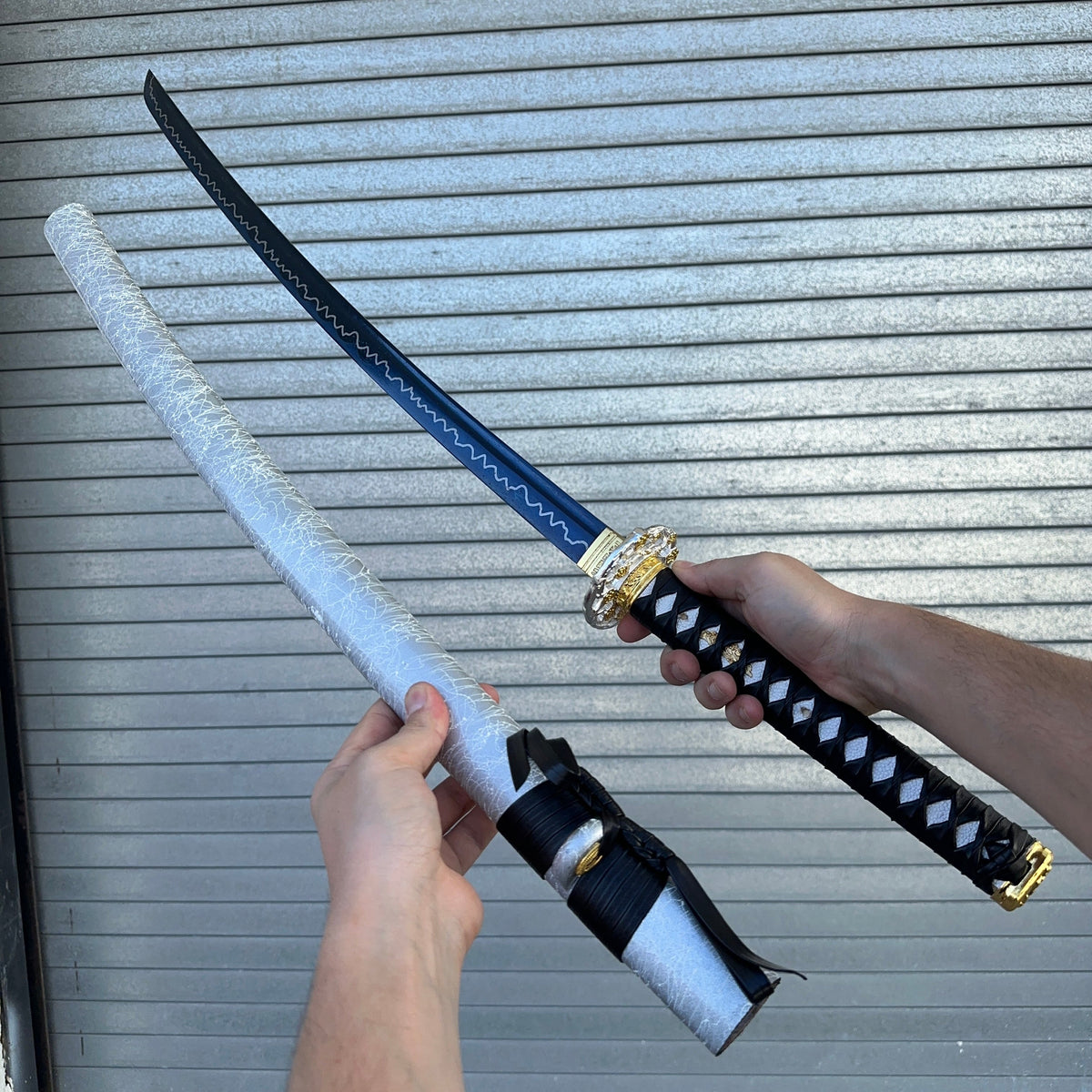 41″ 65Mn Spring Steel Blue Static Samurai Sword Katana | Blade City