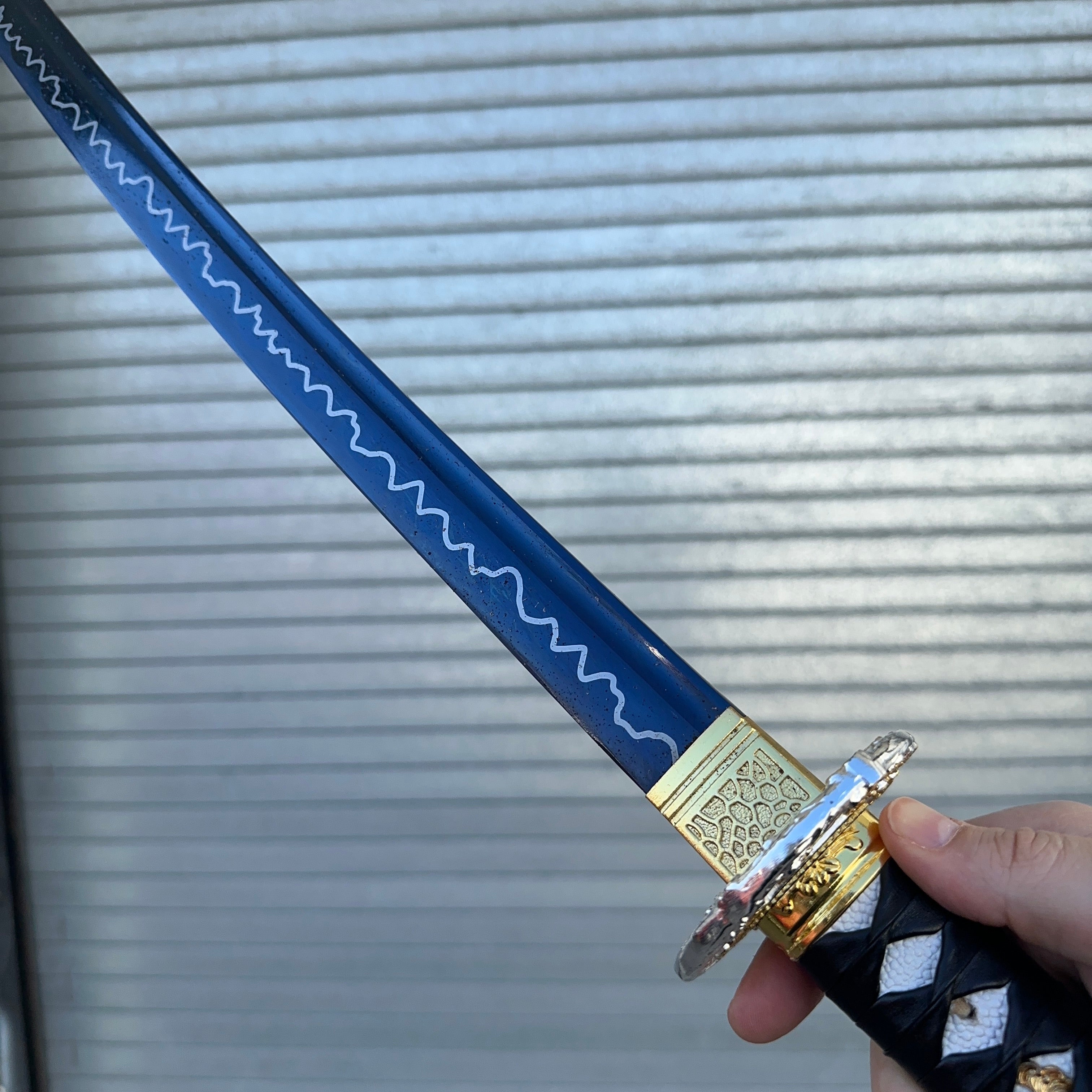 41″ 65Mn Spring Steel Blue Static Samurai Sword Katana | Blade City