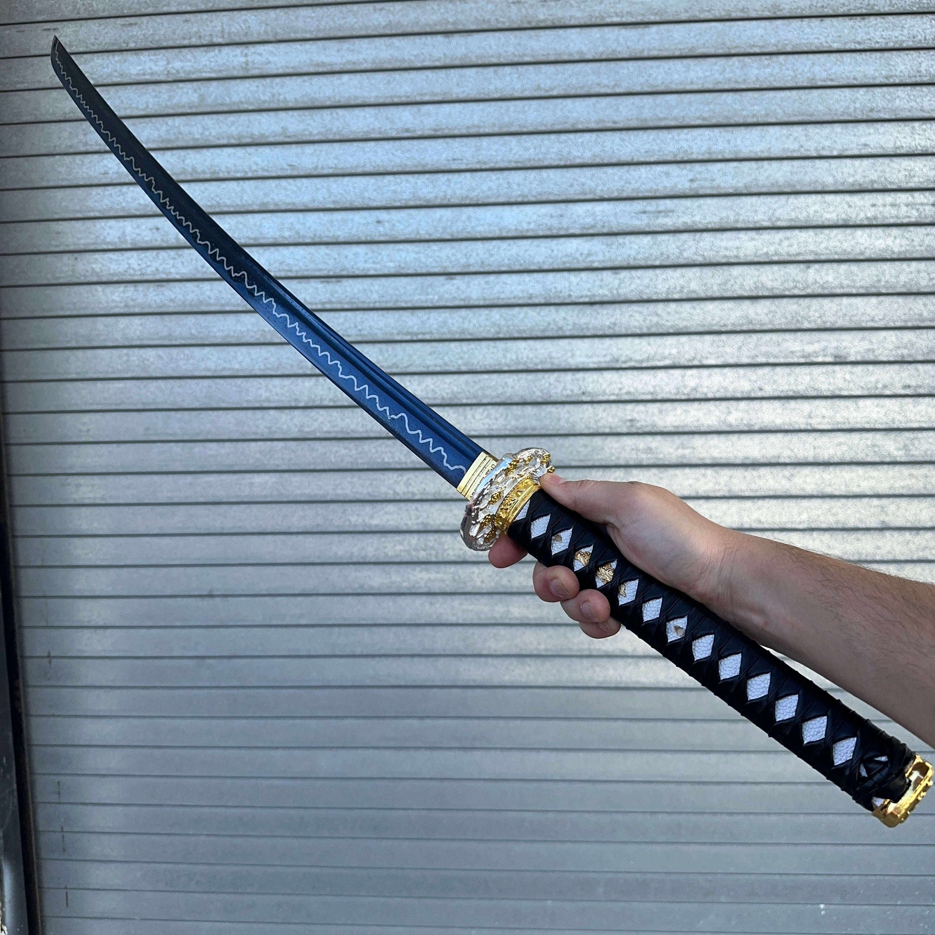 41″ 65Mn Spring Steel Blue Static Samurai Sword Katana | Blade City