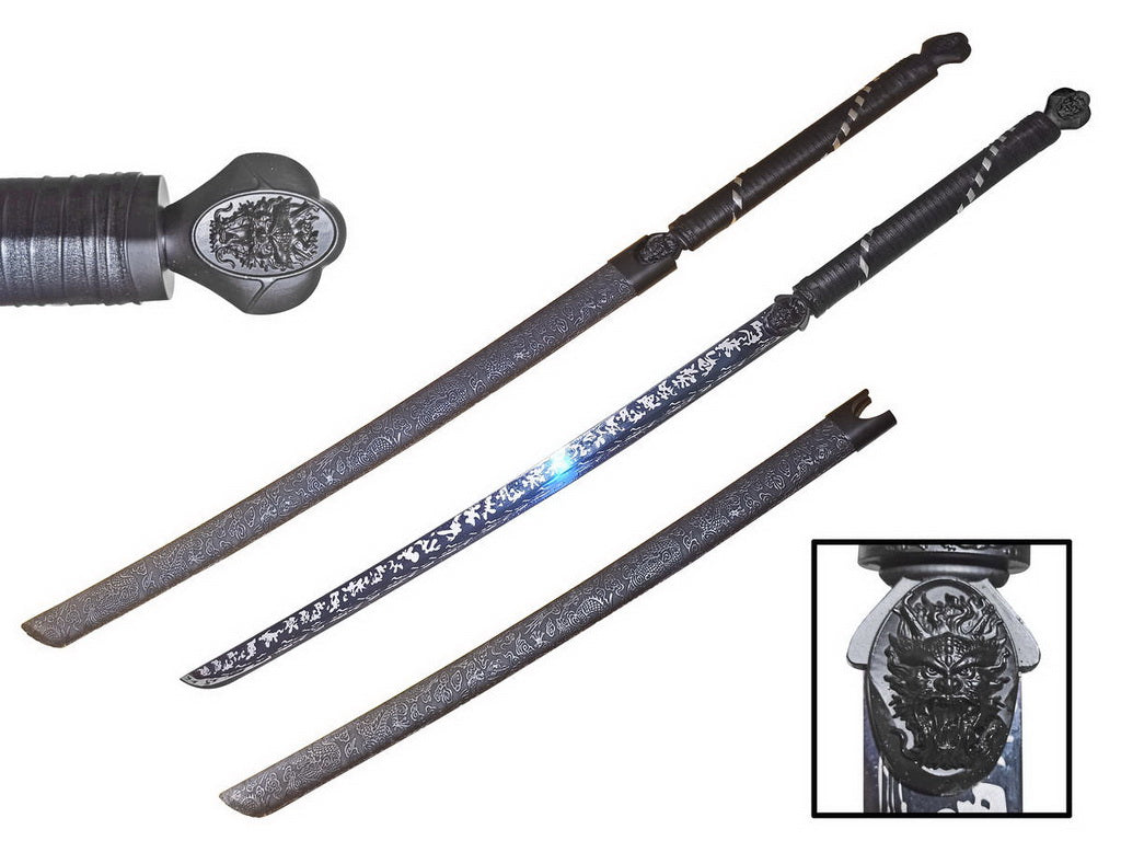 65Mn Spring Steel Hand Forged 46″ Dragon Katana Sword | Blade City