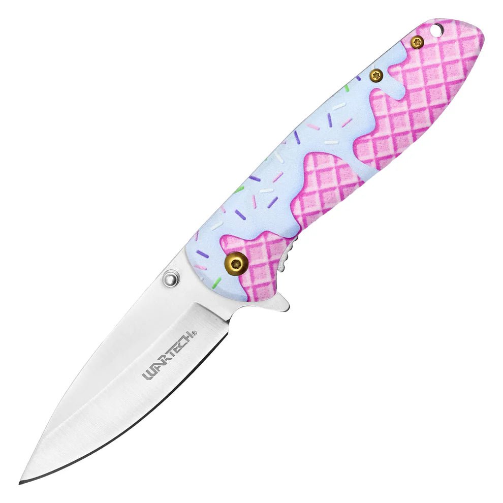 Assisted Sprinkles Donut Knife 7.5" inch Waffle | Blade City