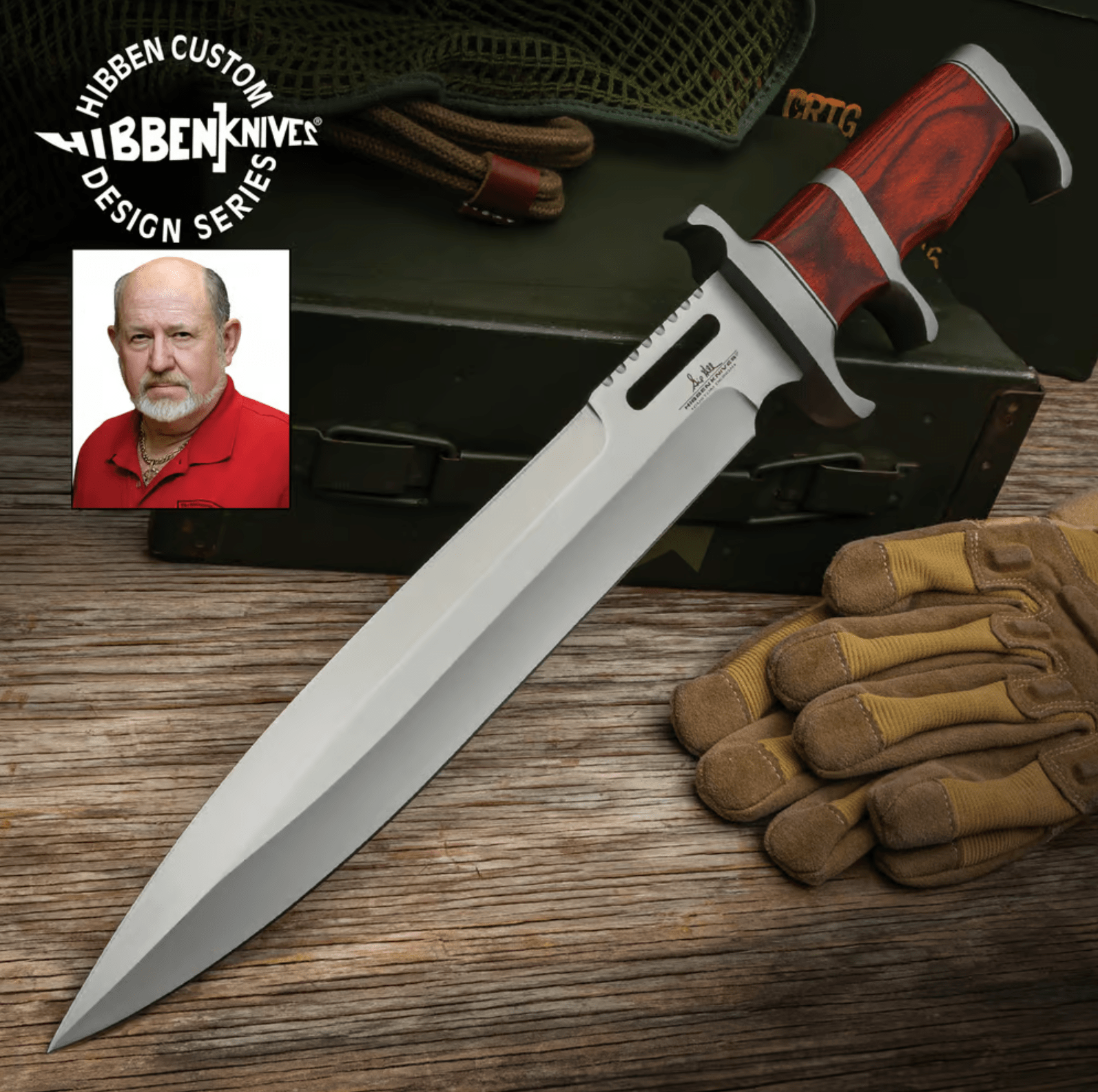 Bloodwood Sub Hilt Knife - Gil Hibben Toothpick | Blade City