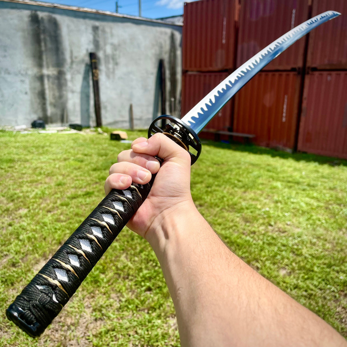 Blue Rip Tide Katana with 65Mn Spring Steel | Blade City