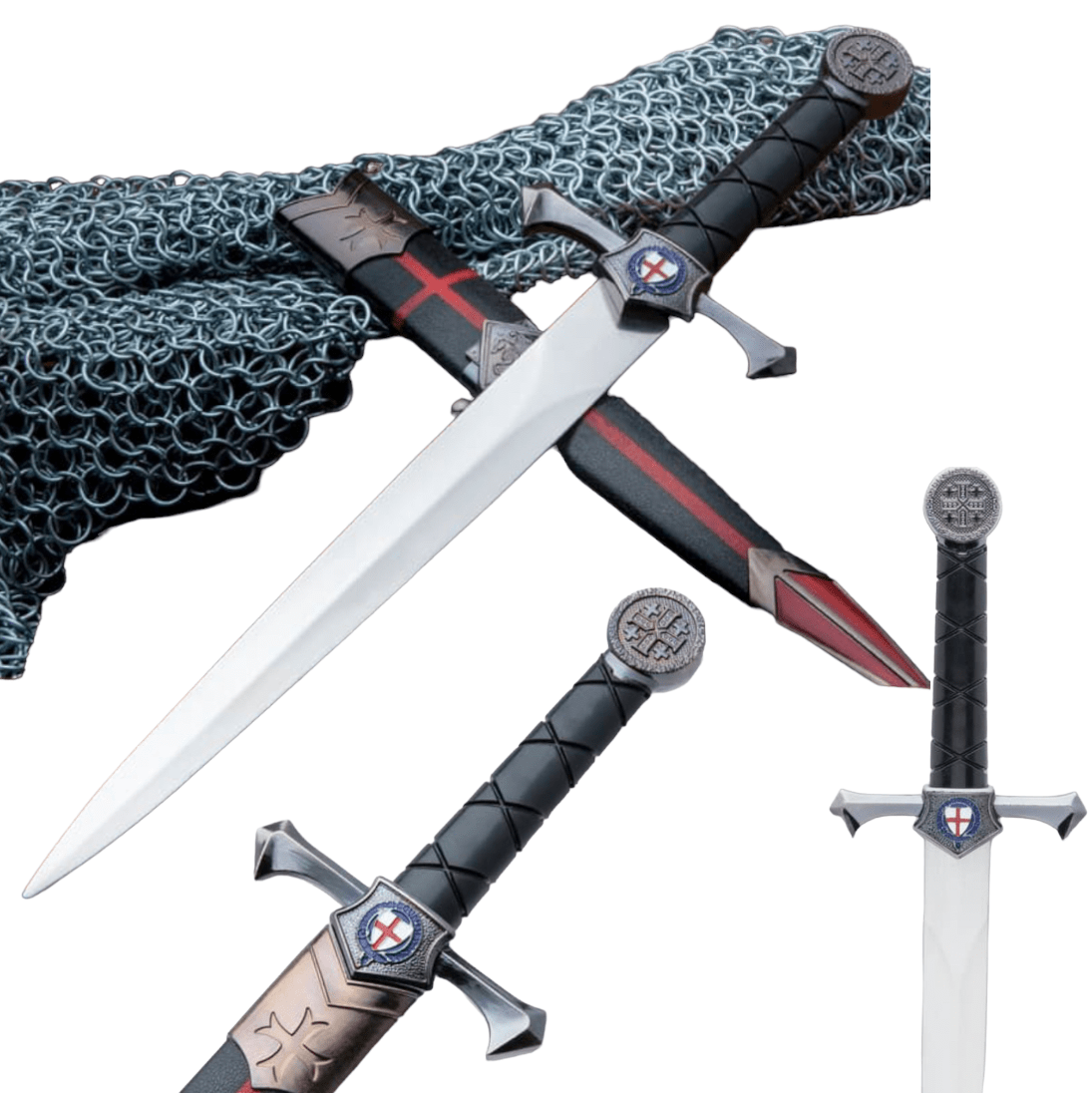 Crusader Knight Dagger And Scabbard | Blade City