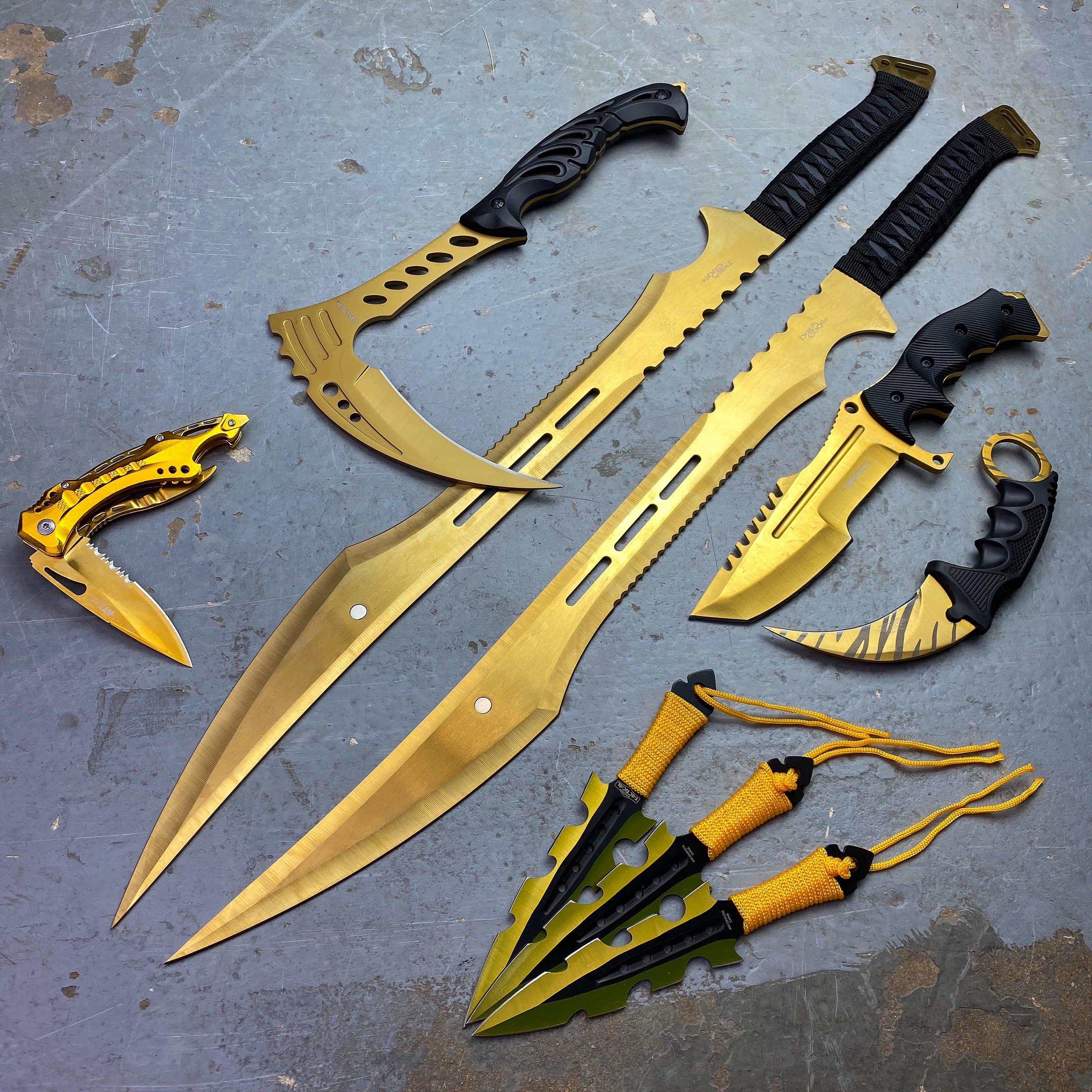 Shop 10-Pc. Gold Knife Set | Blade City