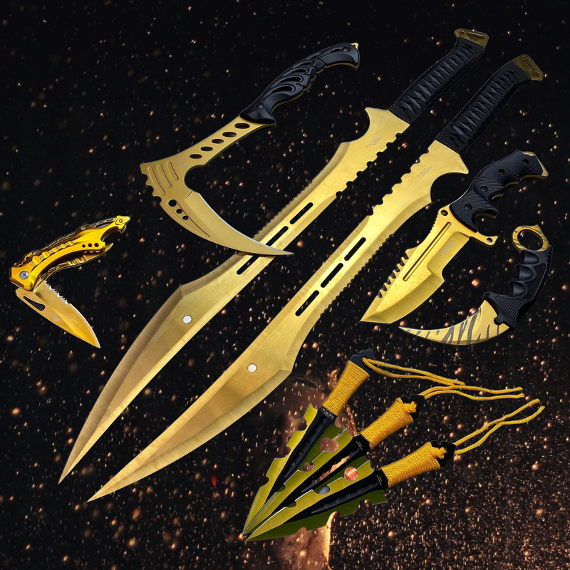 Shop 10-Pc. Gold Knife Set | Blade City