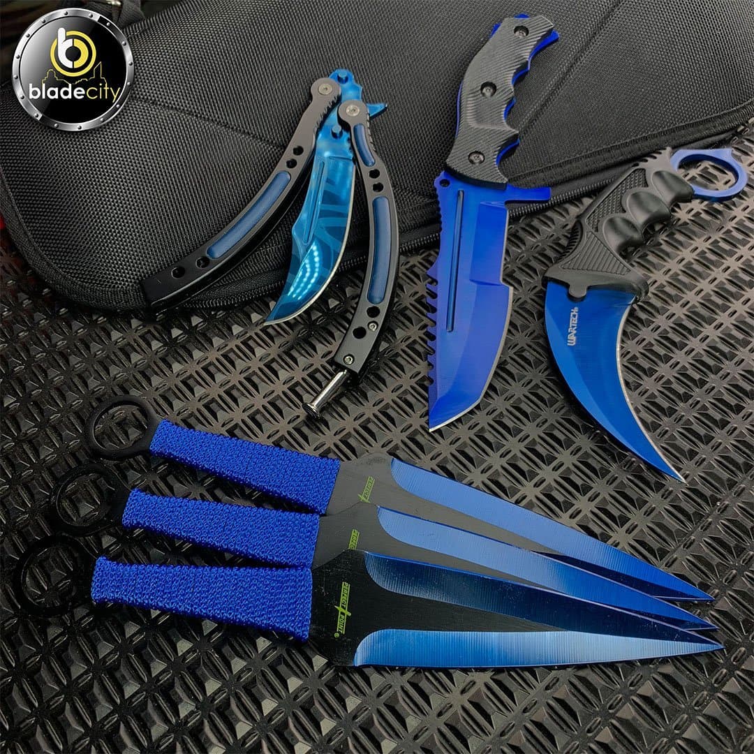 Blue Fury 6 Piece Knife Set | Blade City