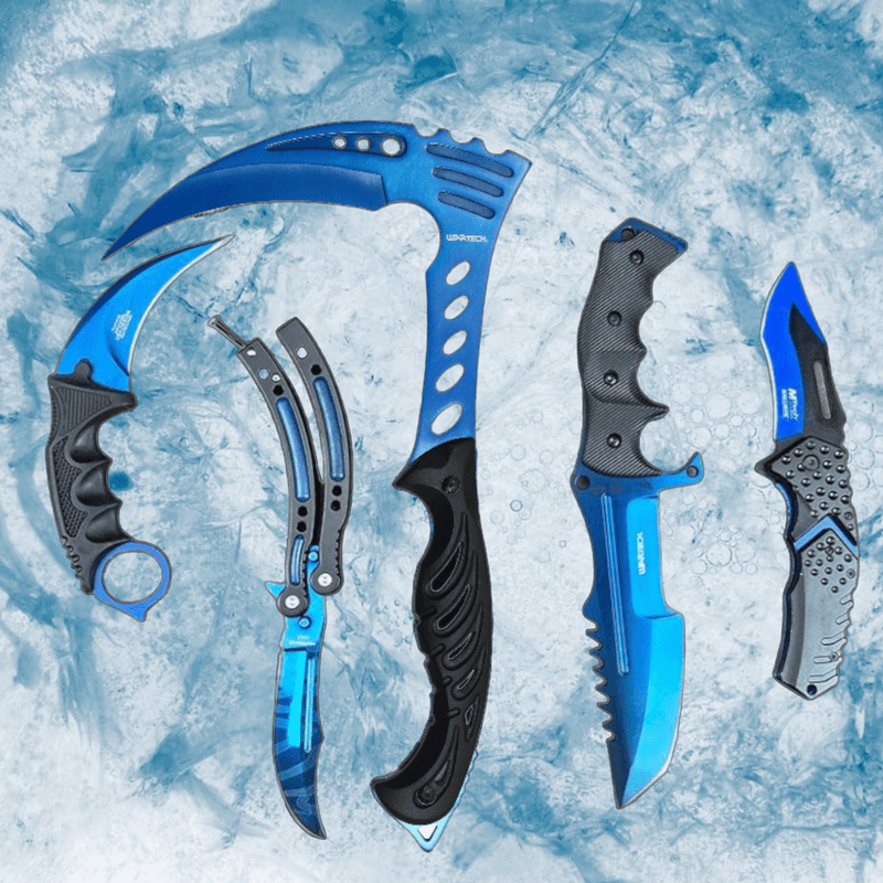 Blue Sub-Zero 5-Piece Knife Set | Blade City