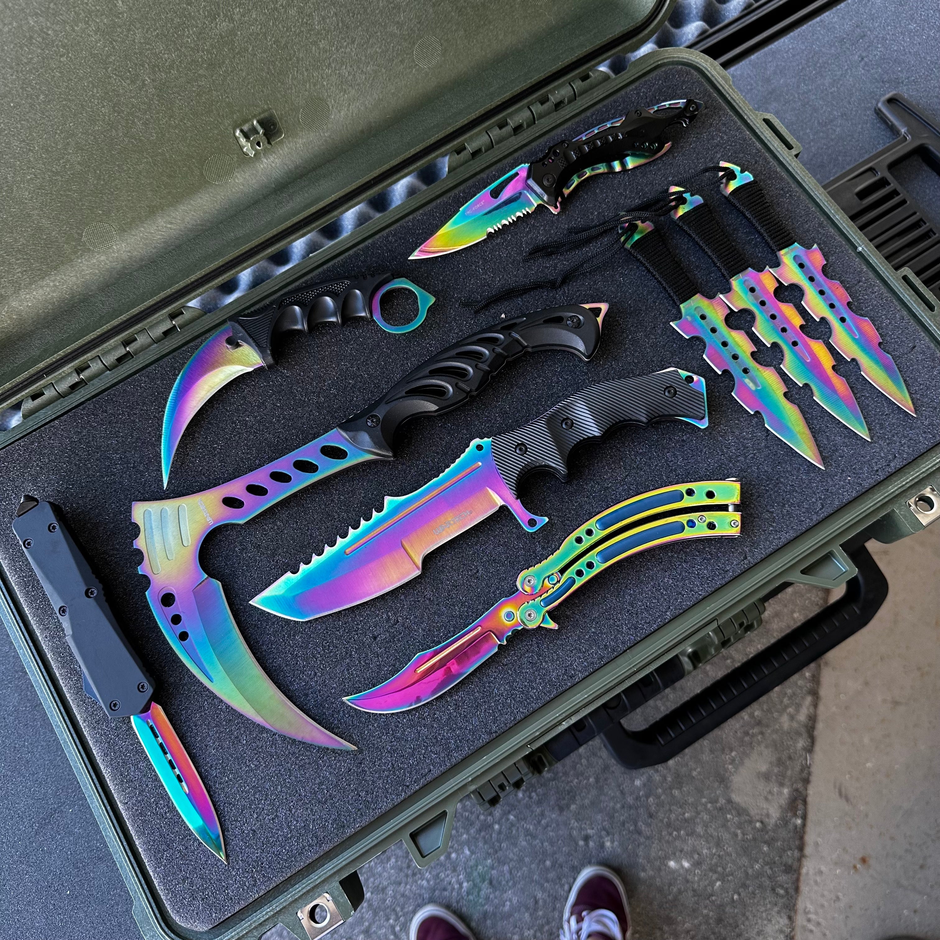 Elite Spectrum Multi-Colored Knife Set | Blade City