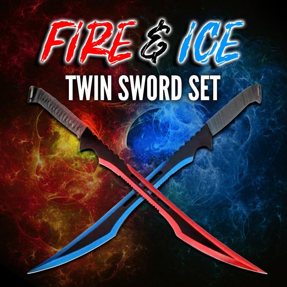 Fire and Ice Twin Sword Set | Blade City