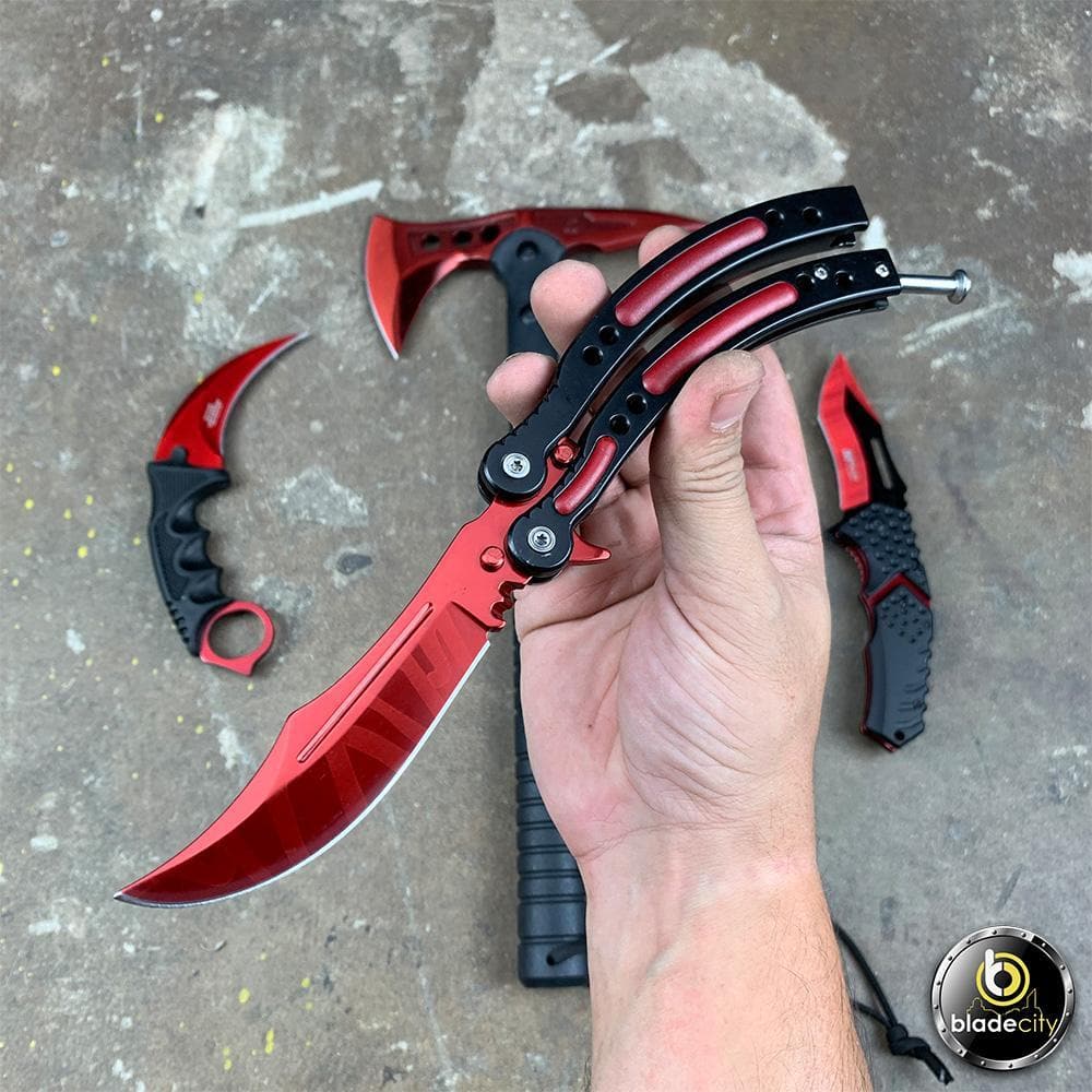 Red Magma 5-Piece Knife Set | Blade City