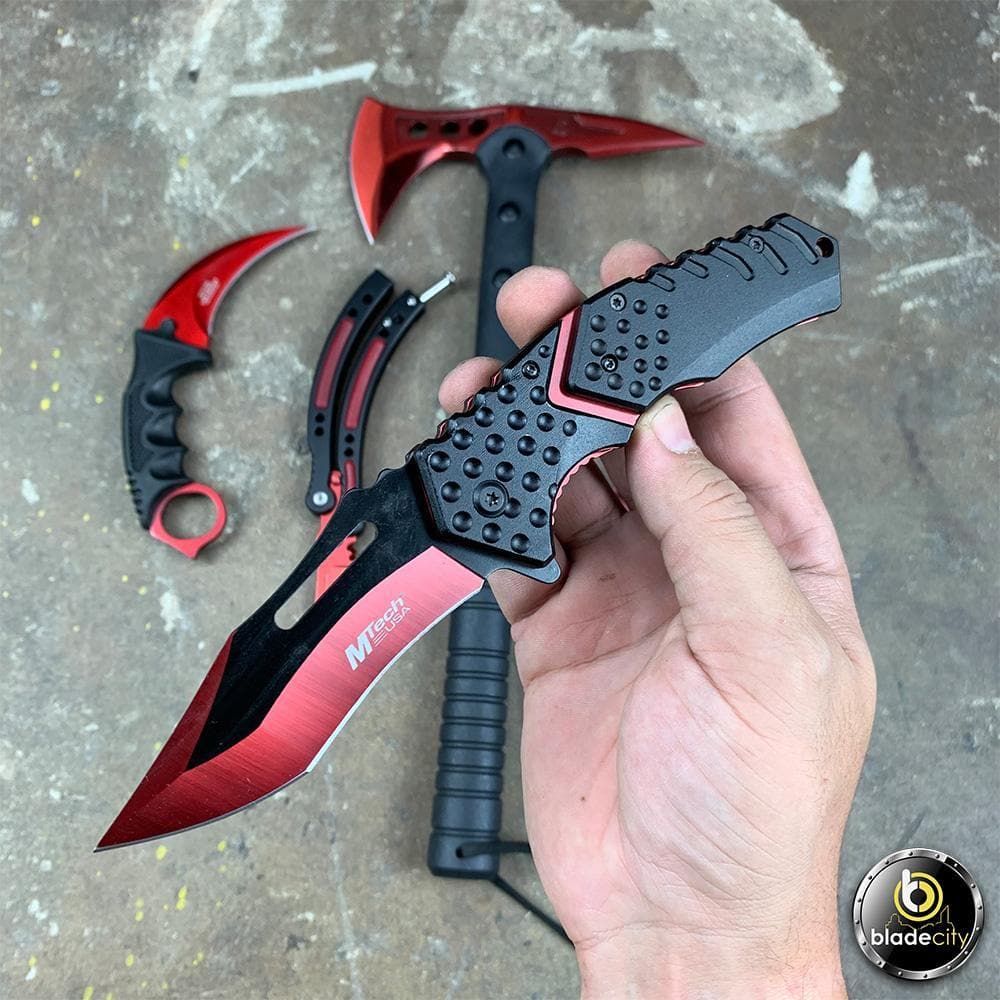 Red Magma 5-Piece Knife Set | Blade City