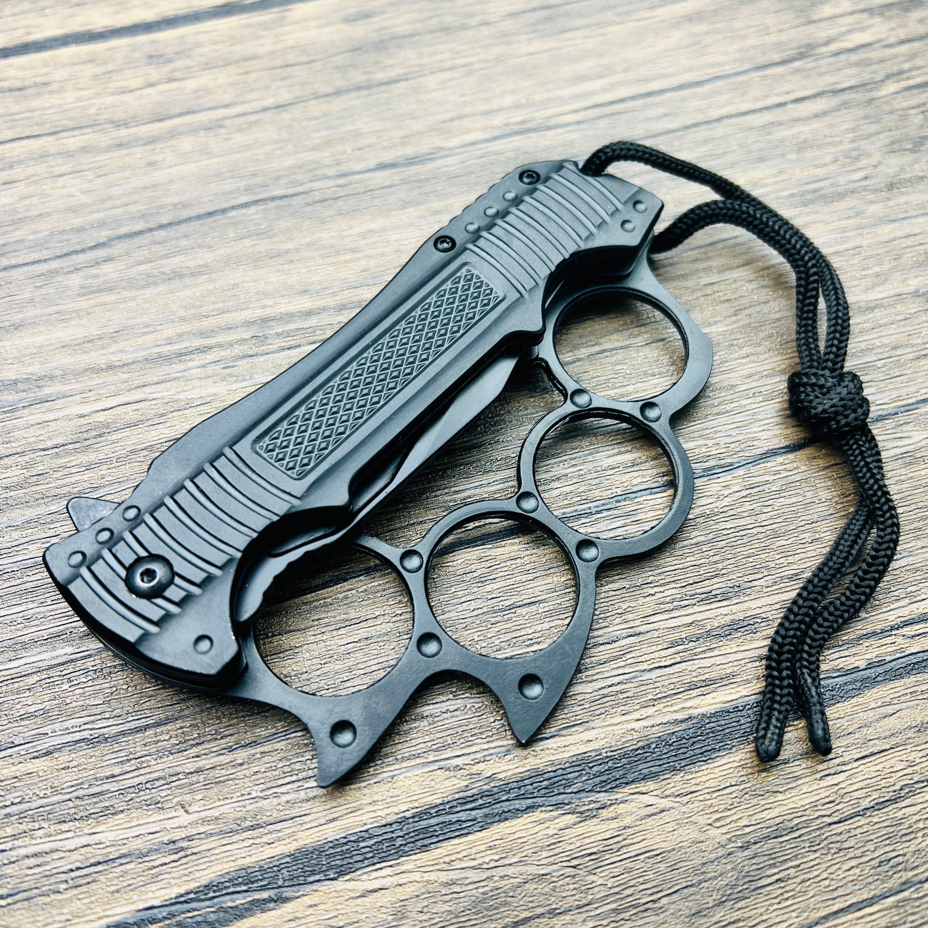 Diablo Brass Knuckle Knife Spring Assisted Folder | Blade City
