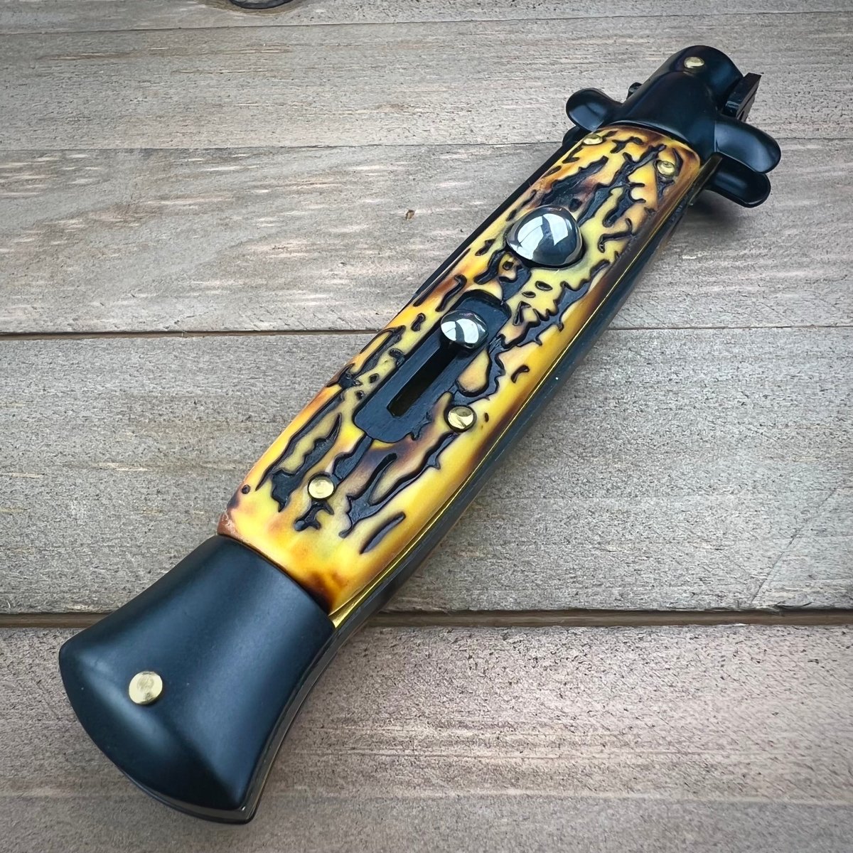 Godfather Staghorn Italian Switchblade Stiletto | Blade City