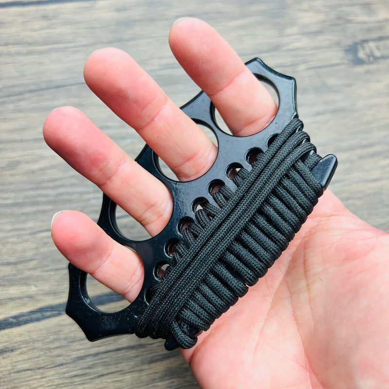 Guardian Self Defense Brass Knuckles With Paracord | Blade City