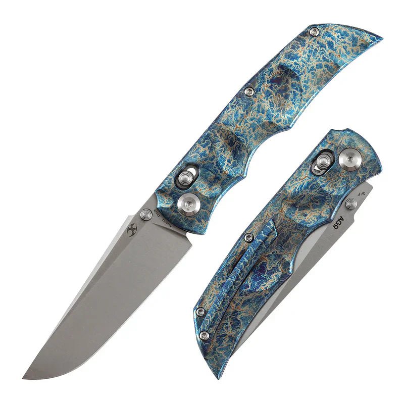 Kansept SIF Crossbar Lock Knife | S35VN Titanium EDC Folder | Blade City