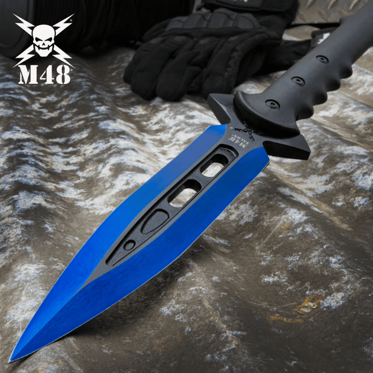 M48 Kommando Blue Talon Survival Spear And Sheath | Blade City