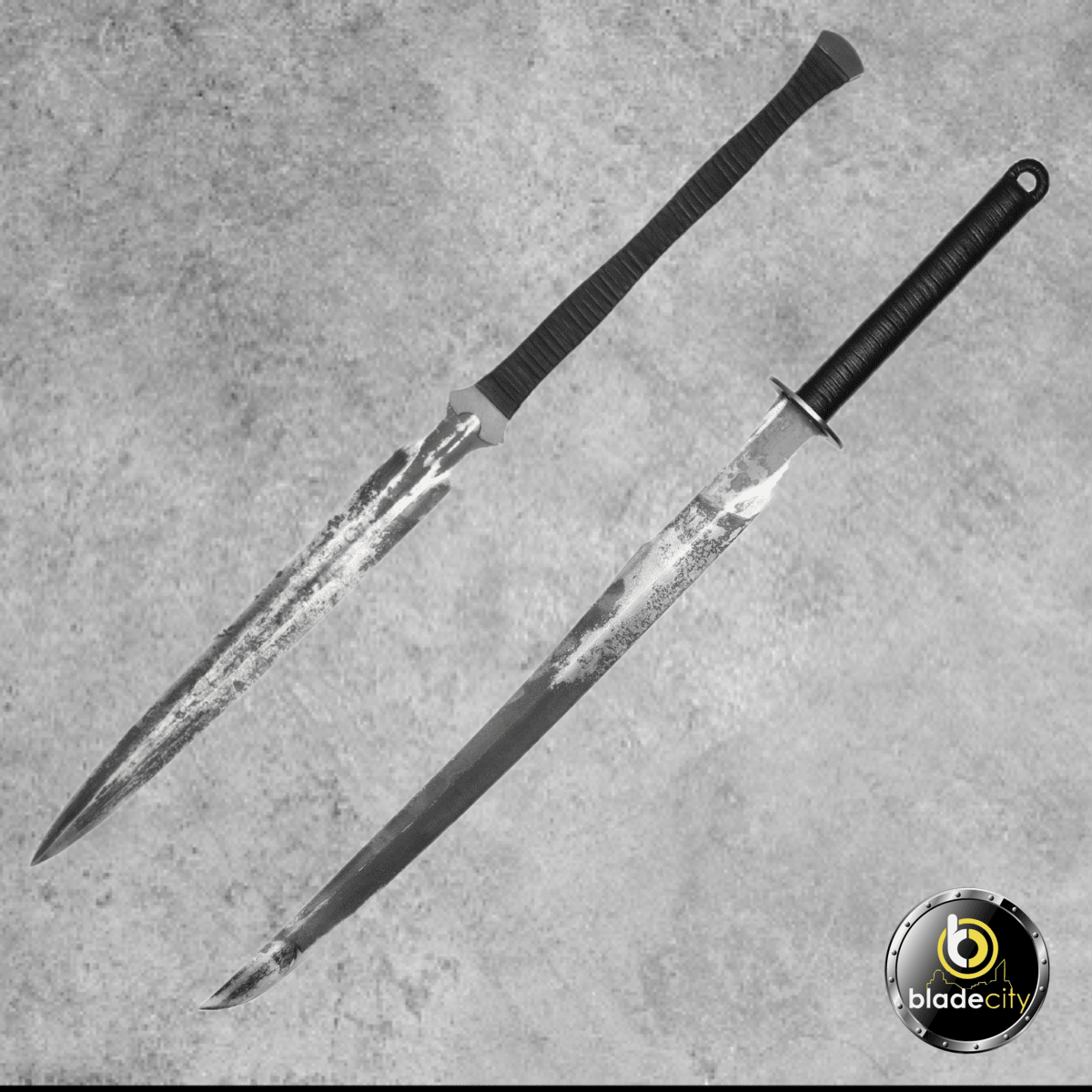 Full Tang Swords with Black Leather Handle | Blade City