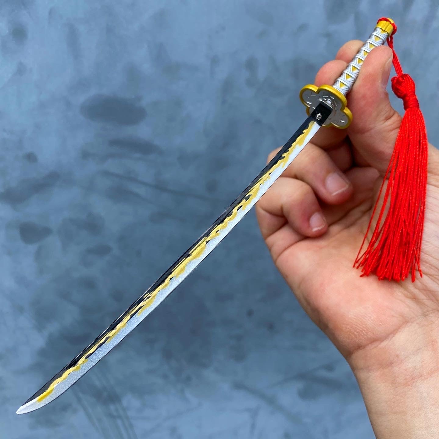 Micro Zenitsu Nichirin Katana + Stand | Blade City