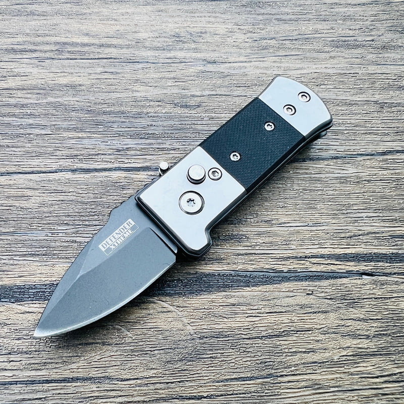 Mini Push Button Switchblade Pocket Knife | Blade City