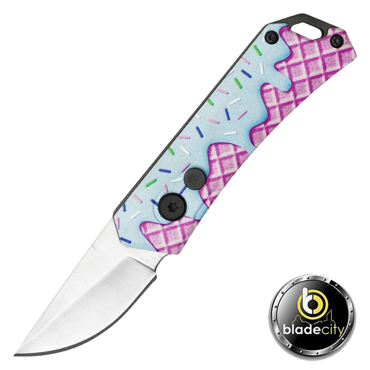Pink Mini Waffle Switchblade Knife - Cali Legal | Blade City