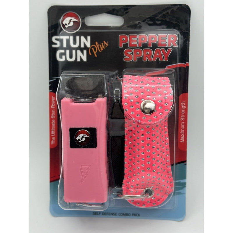 Pink Taser Flashlight Combo