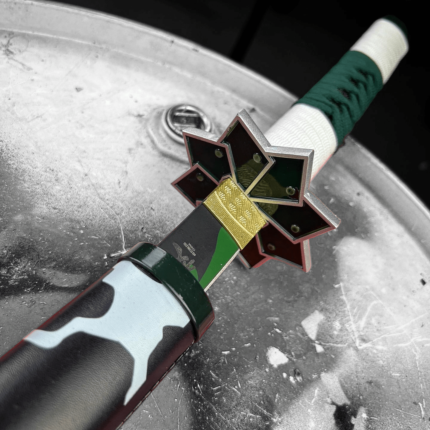 Sanemi's Green Nichirin Katana (Metal) | Blade City