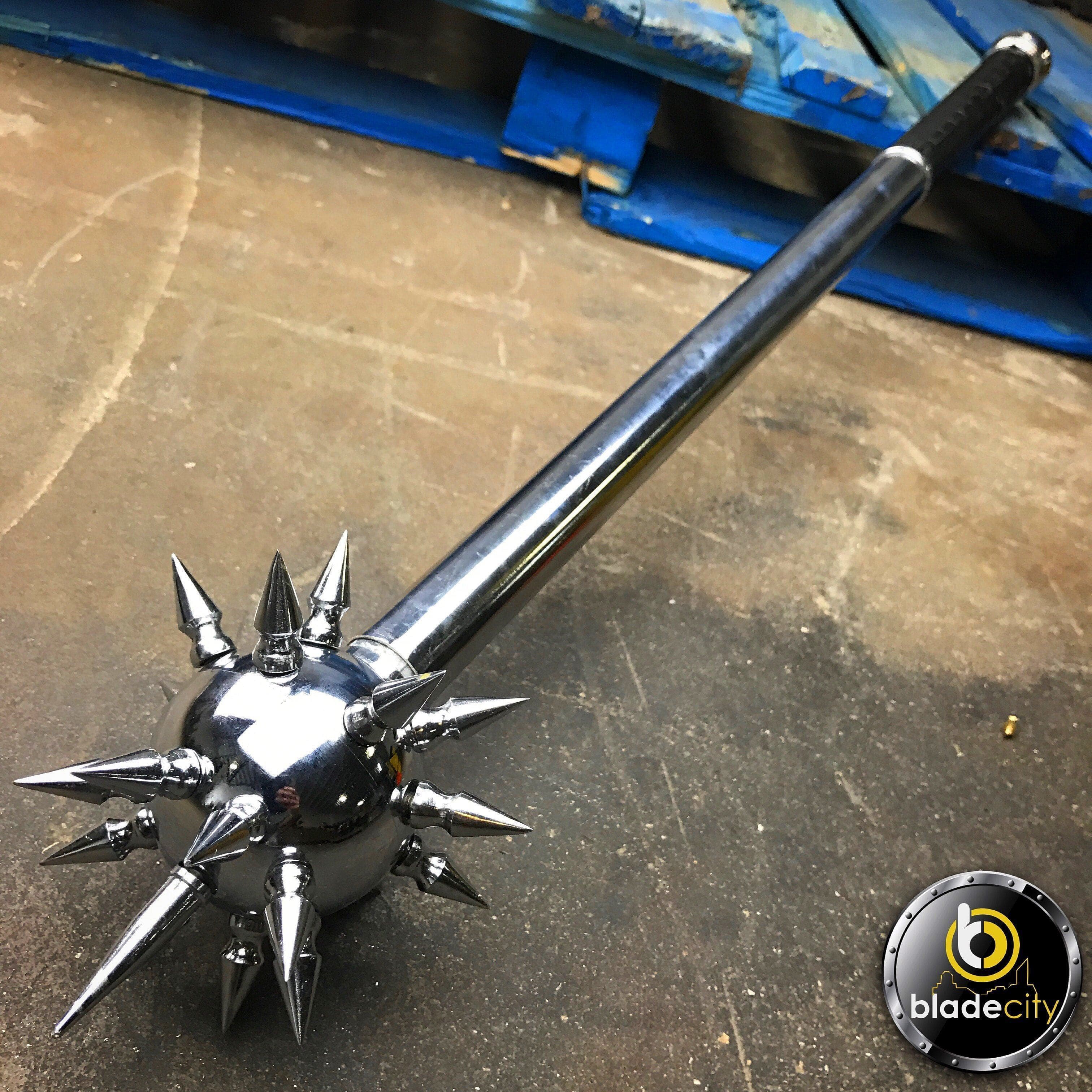 Silver Spiked Morningstar Mace | Blade City