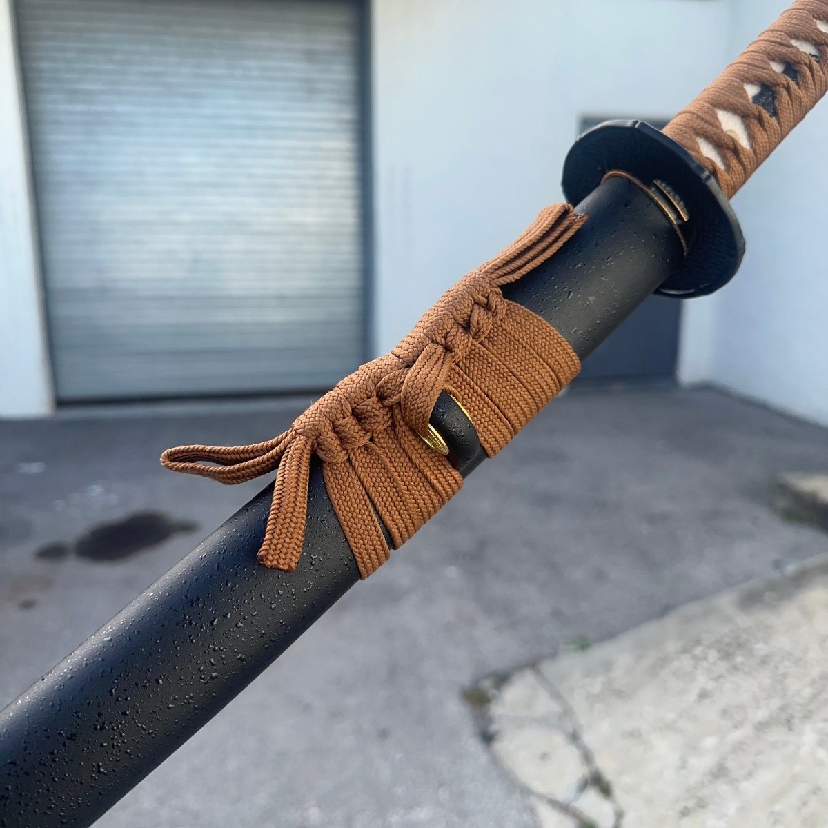 T10 Carbon Steel Bamboo Tsuba Samurai Katana Sword | Blade City