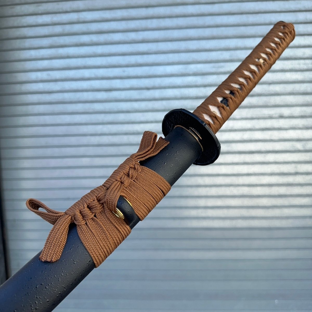 T10 Carbon Steel Bamboo Tsuba Samurai Katana Sword | Blade City
