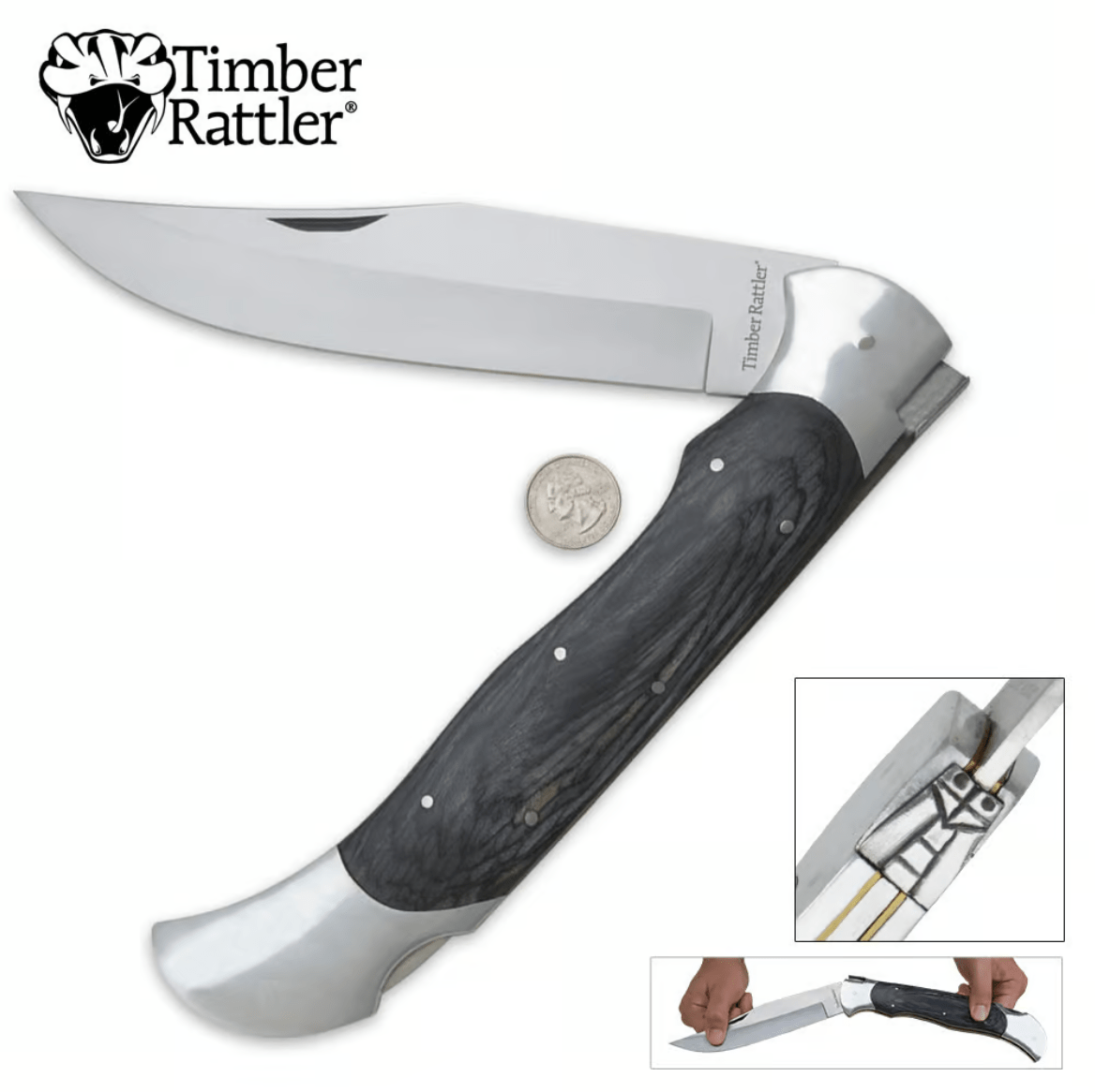 Timber Rattler Scarab Back Giant Pocket Knife | Blade City