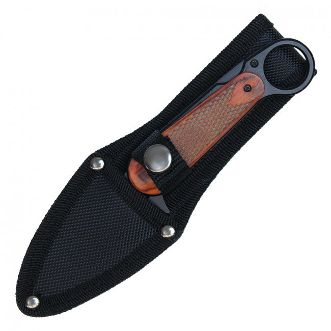 Transformer Wooden Fixed Karambit Push Dagger | Blade City