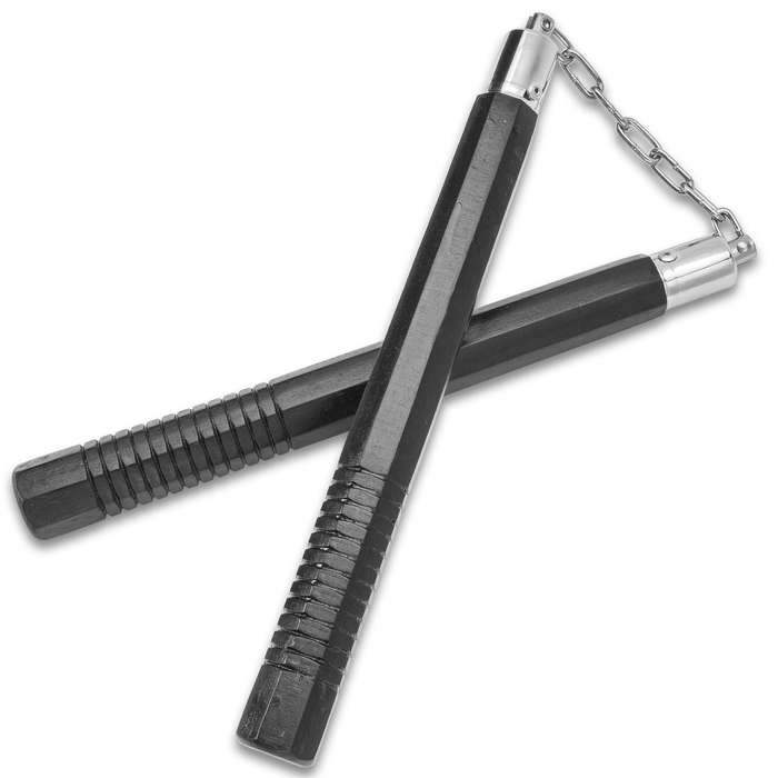 United Cutlery Black Wood Nunchaku | Blade City