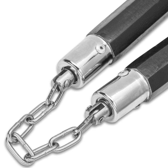United Cutlery Black Wood Nunchaku | Blade City