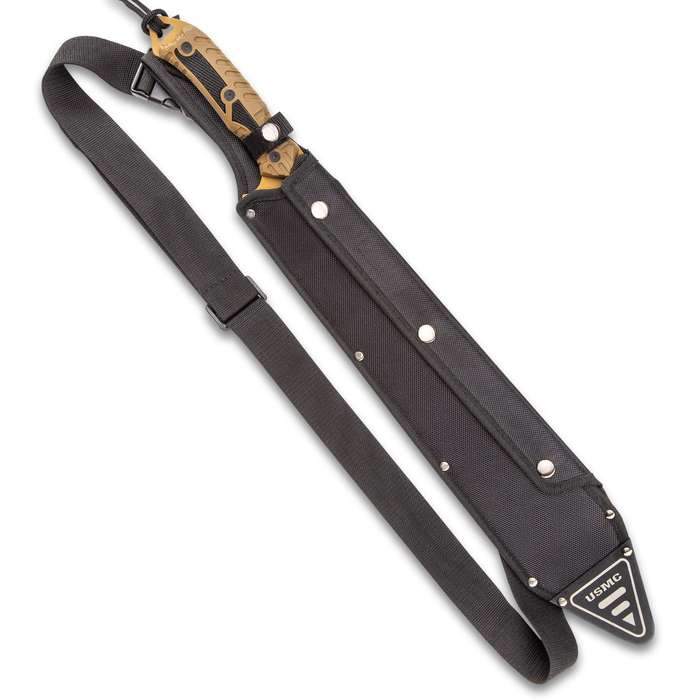 USMC Desert OPS Sawback Machete With Sheath | Blade City