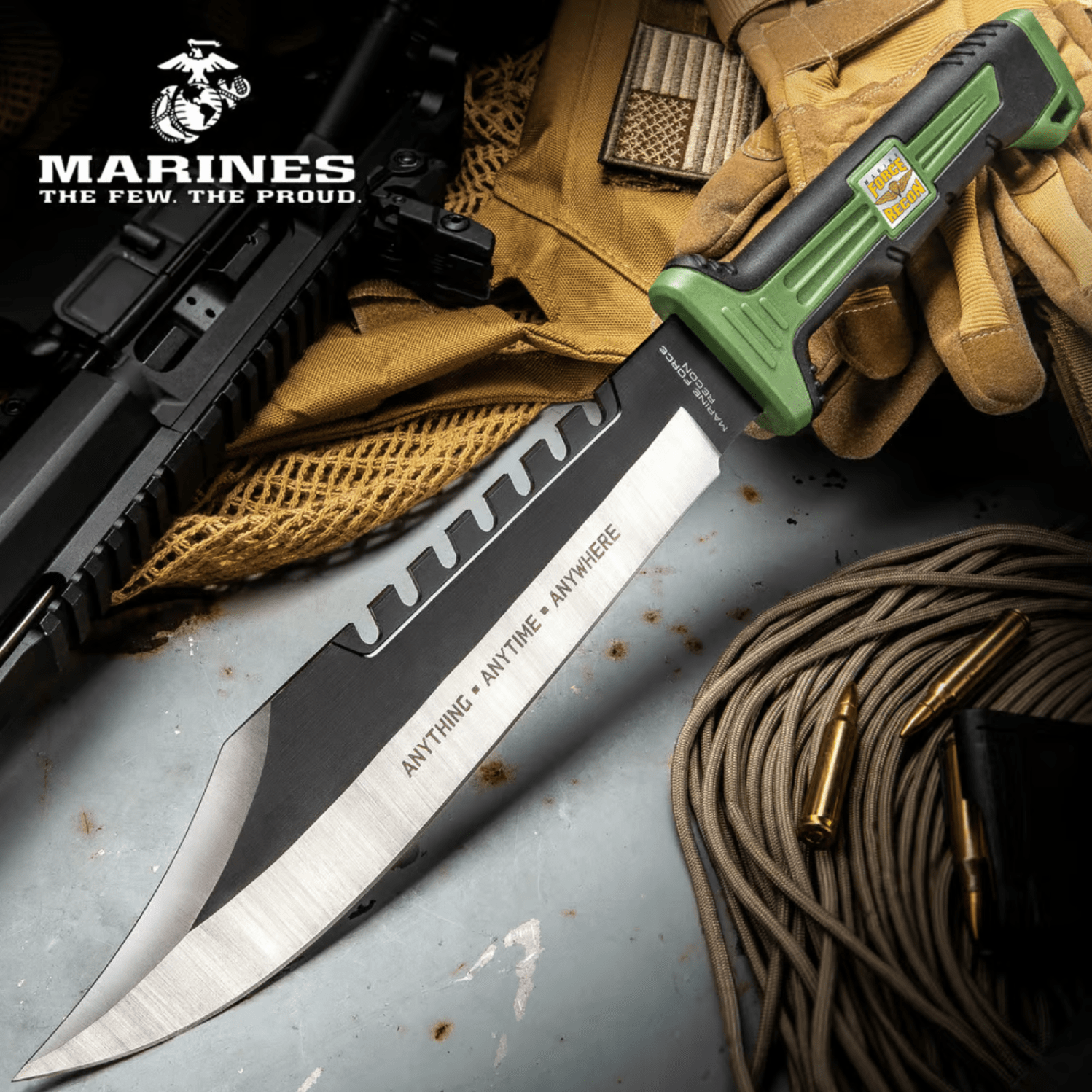 USMC Marine Force Recon Jungle Operator Bowie | Blade City