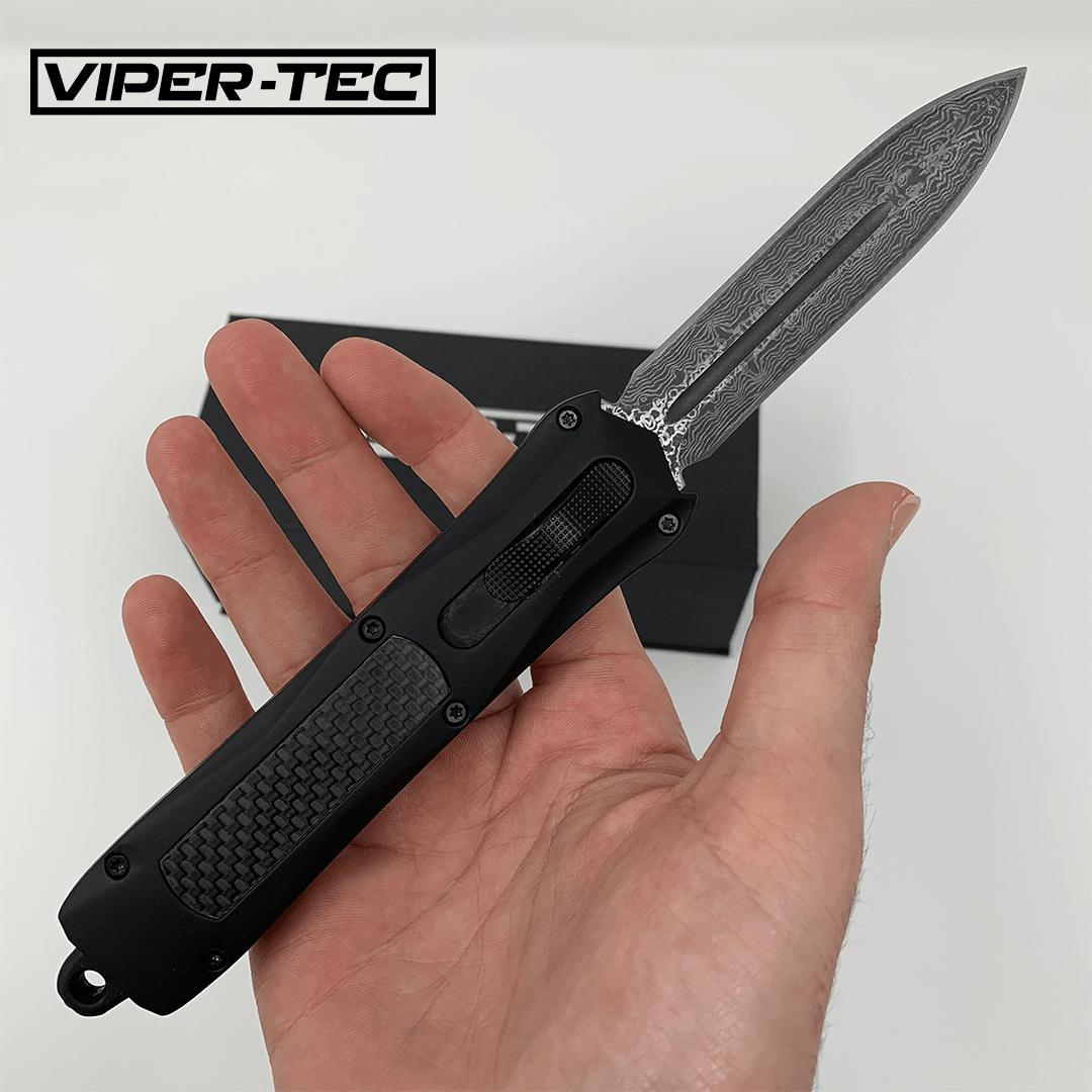 VIPER TEC ZEDD REAL DAMASCUS OTF - DUAL ACTION | Blade City